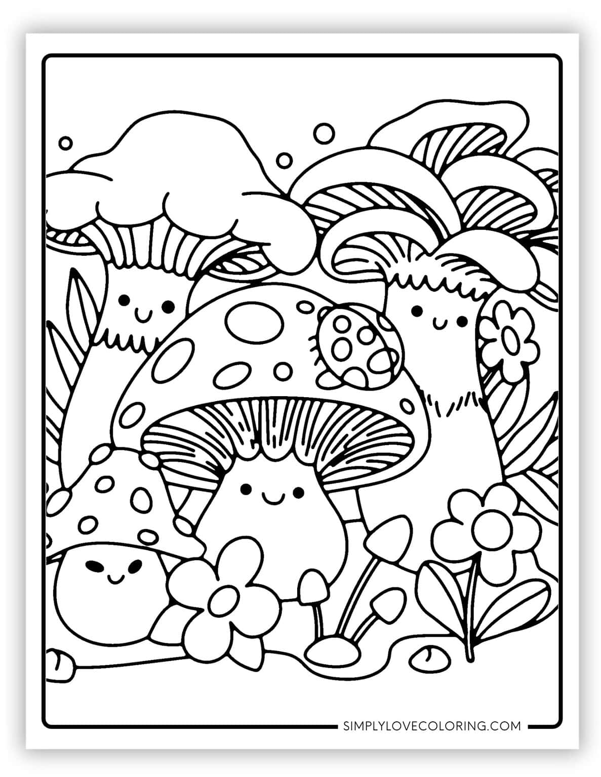 37 Mushroom Coloring Pages (Free PDF Printables) - Simply Love Coloring
