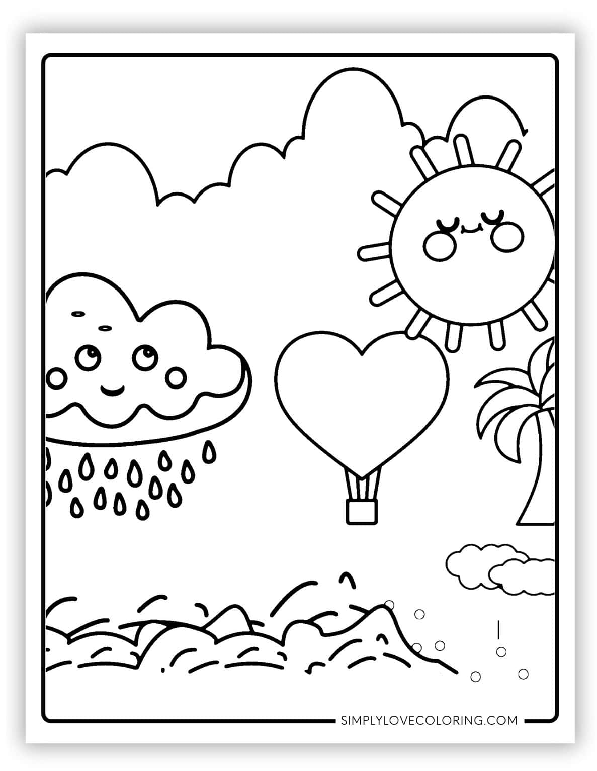 35 Rain Coloring Pages (Free PDF Printables) - Simply Love Coloring