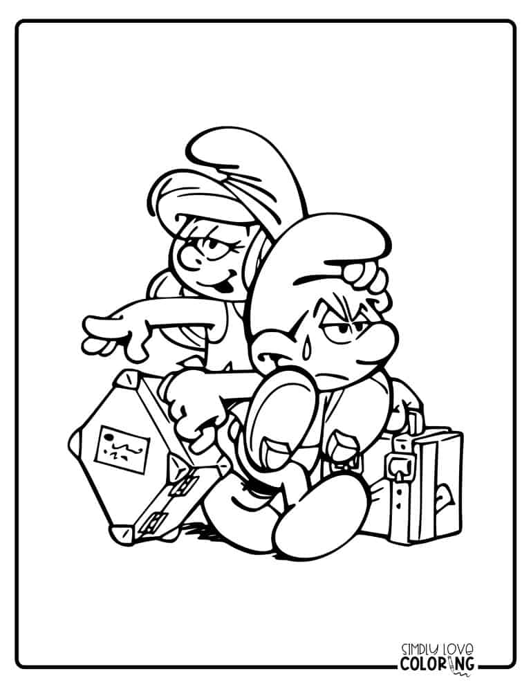 72 Smurf Coloring Pages (Free PDF Printables) - Simply Love Coloring