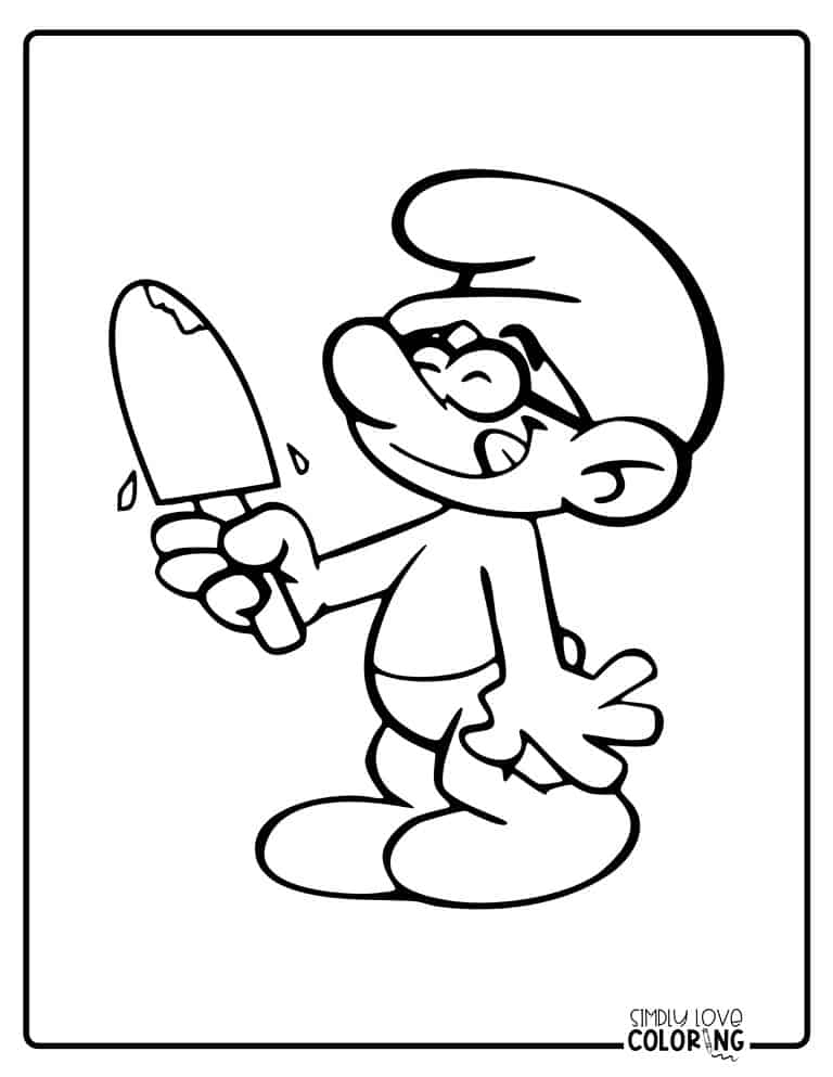 72 Smurf Coloring Pages (Free PDF Printables) - Simply Love Coloring