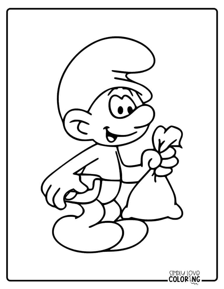 72 Smurf Coloring Pages (Free PDF Printables) - Simply Love Coloring