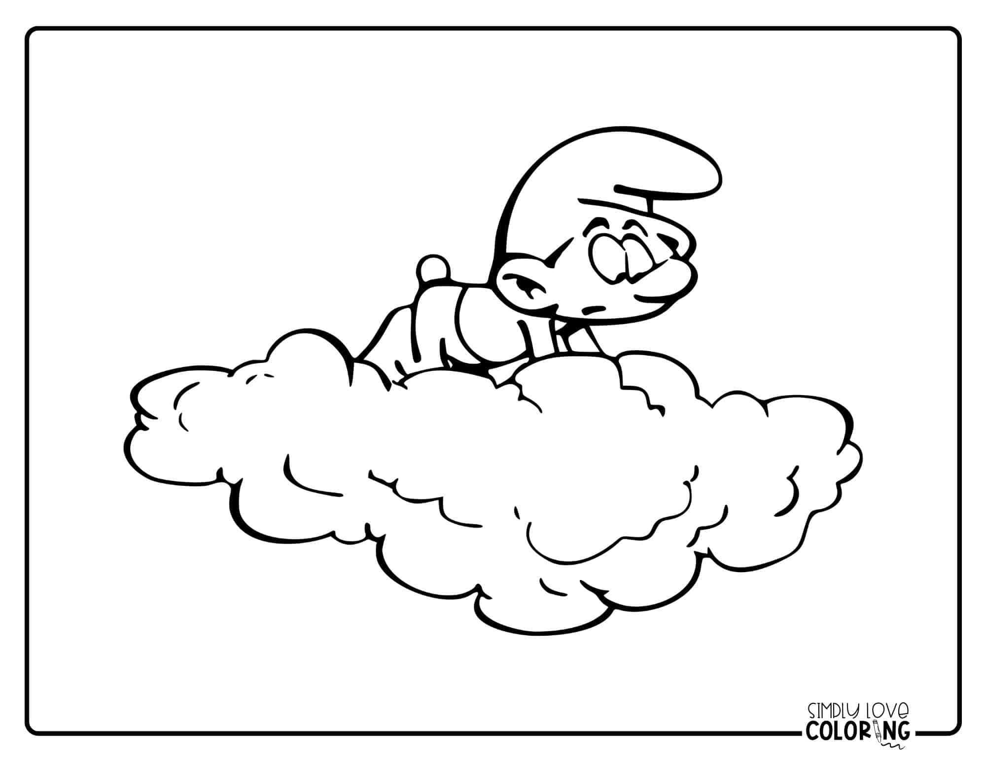 Free Smurf Coloring Pages - Simply Love Coloring
