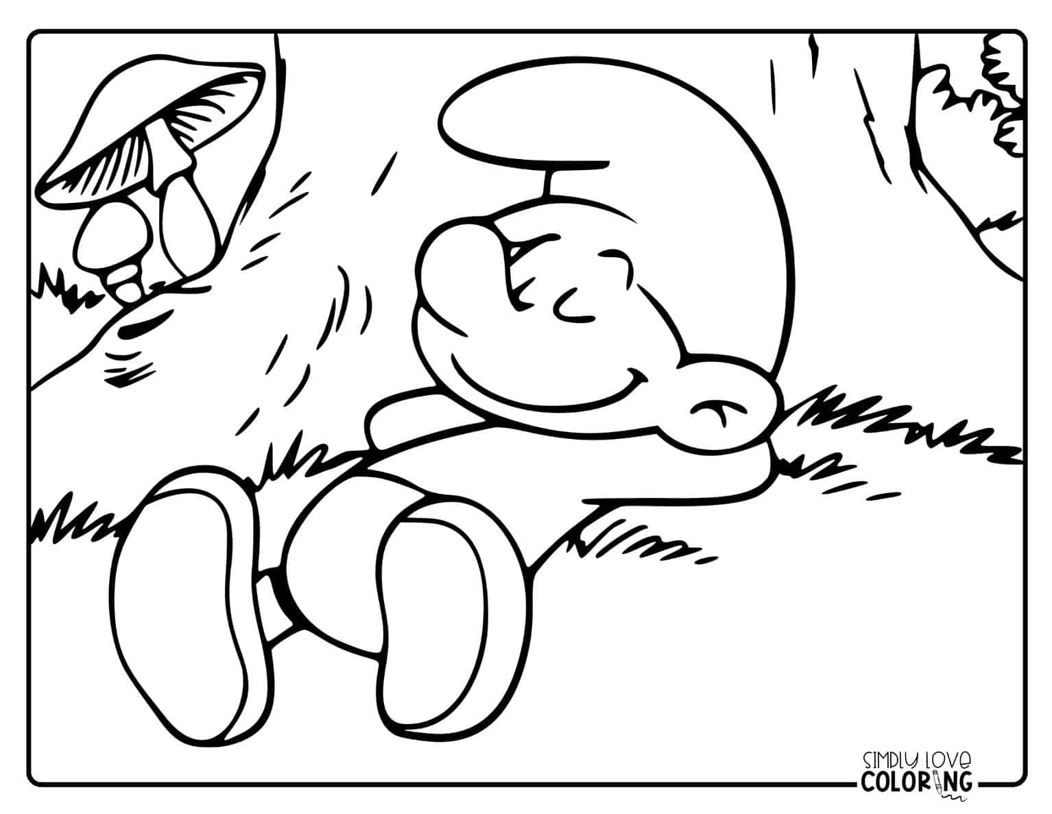 72 Smurf Coloring Pages (Free PDF Printables) - Simply Love Coloring