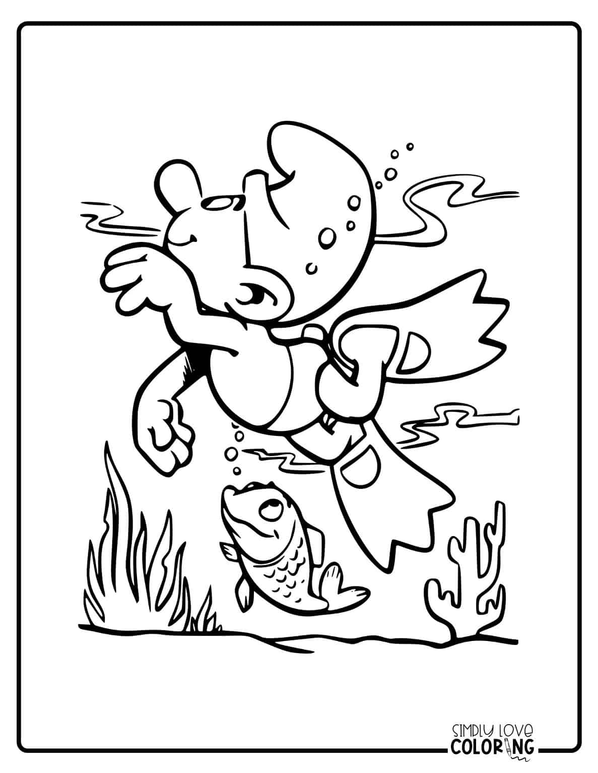 72 Smurf Coloring Pages (Free PDF Printables) - Simply Love Coloring