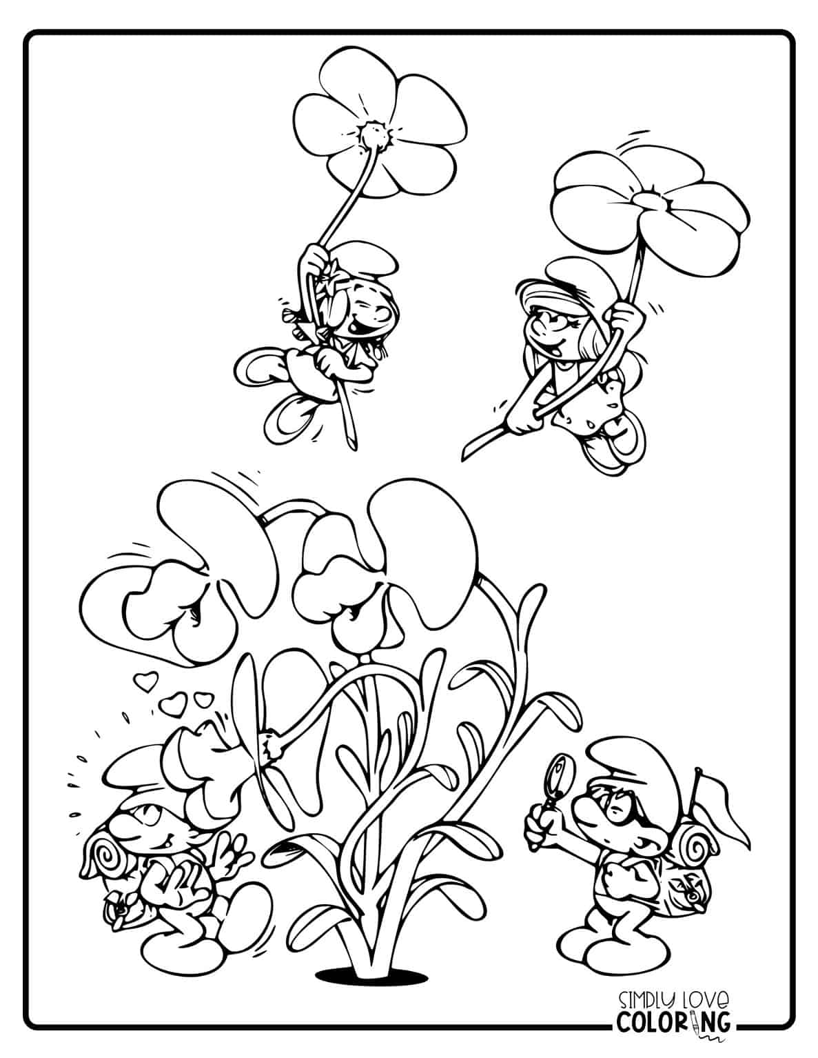 72 Smurf Coloring Pages (Free PDF Printables) - Simply Love Coloring