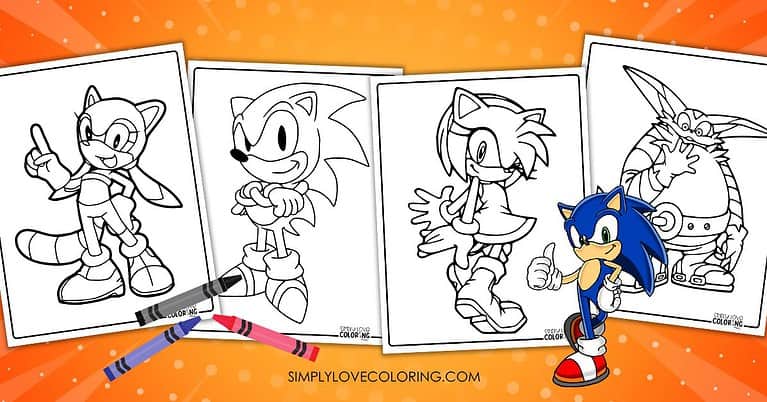 32 Sonic the Hedgehog Coloring Pages (Free PDF Printables) - Simply ...
