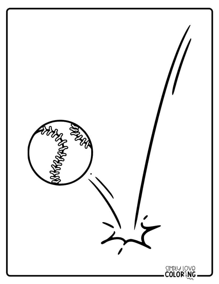 29 Baseball Coloring Pages (Free PDF Printables) - Simply Love Coloring