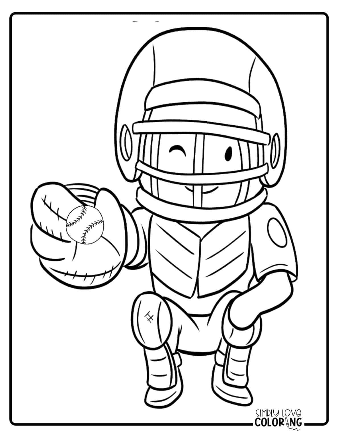 29 Baseball Coloring Pages (Free PDF Printables) - Simply Love Coloring