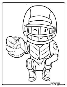 29 Baseball Coloring Pages (Free PDF Printables) - Simply Love Coloring