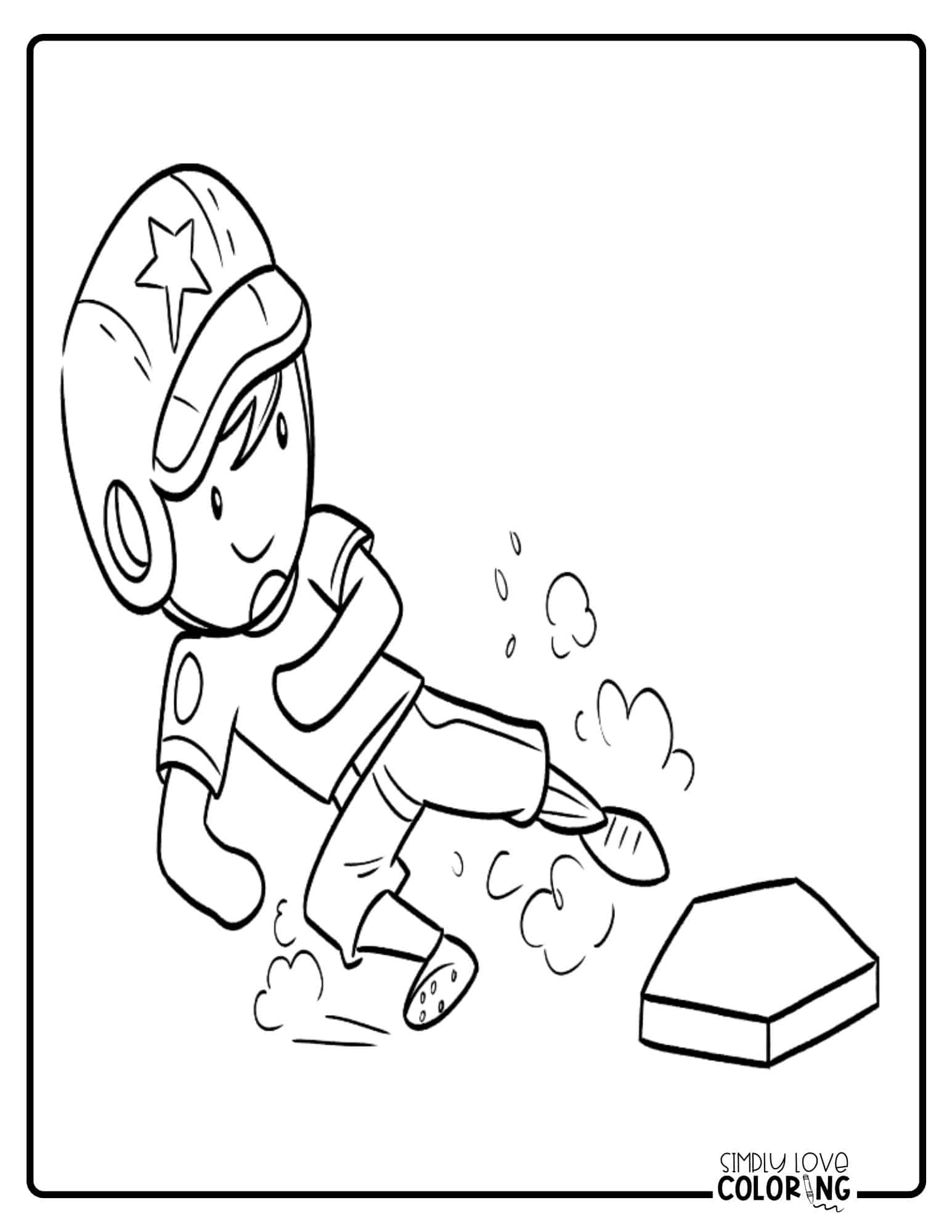 Baseball Coloring Pages (Free PDF Printables) - Simply Love Coloring