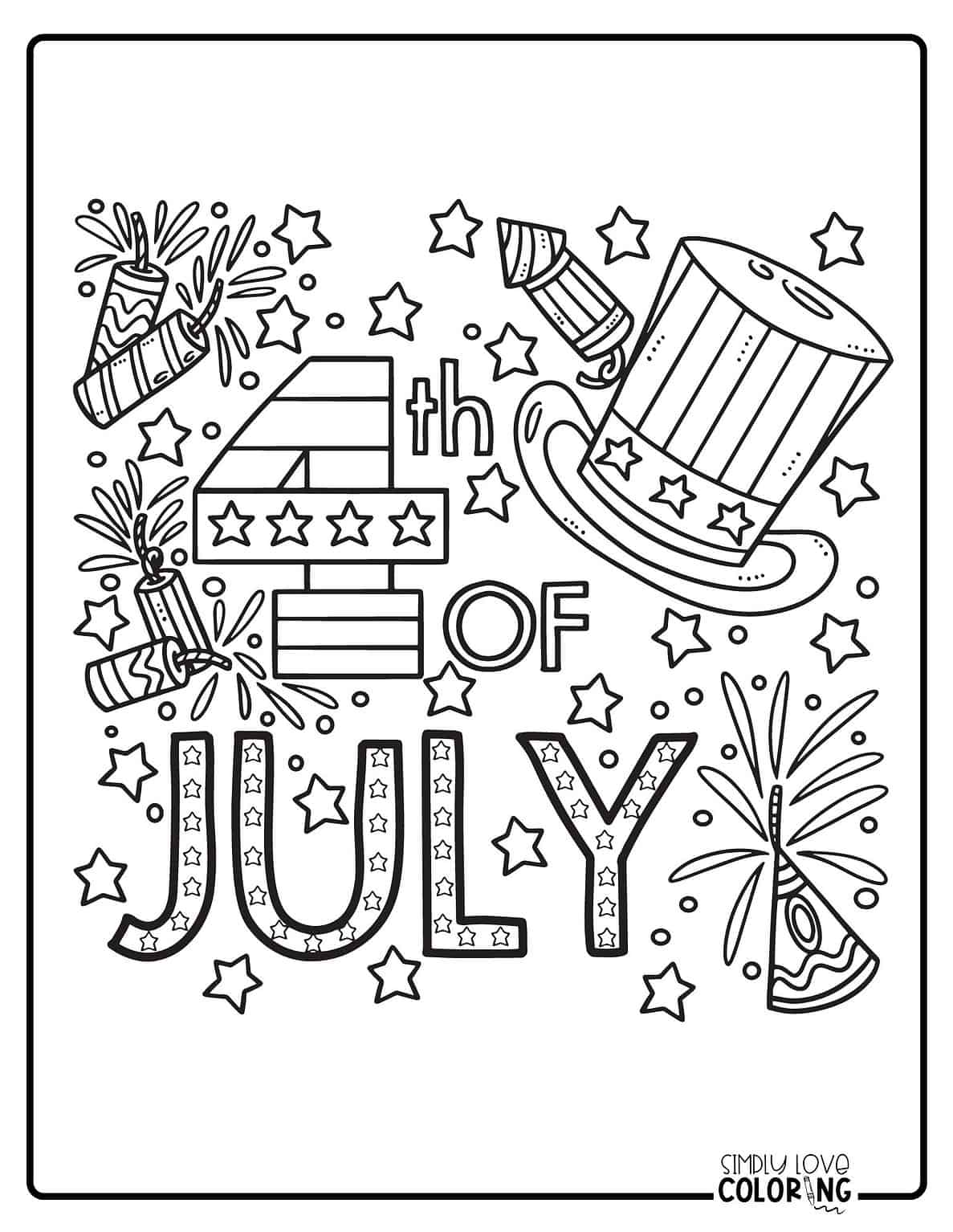 49 Independence Day Coloring Pages (July 4 Free PDF Printables ...