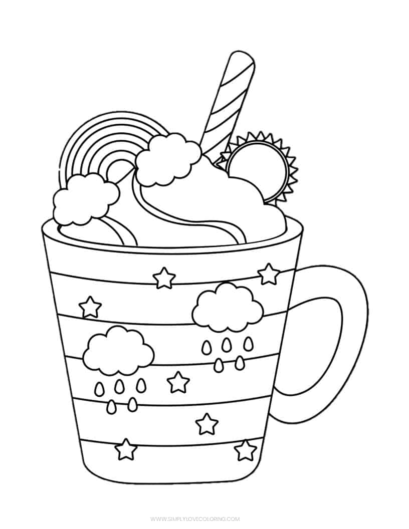 Free Coffee Coloring Pages - Simply Love Coloring