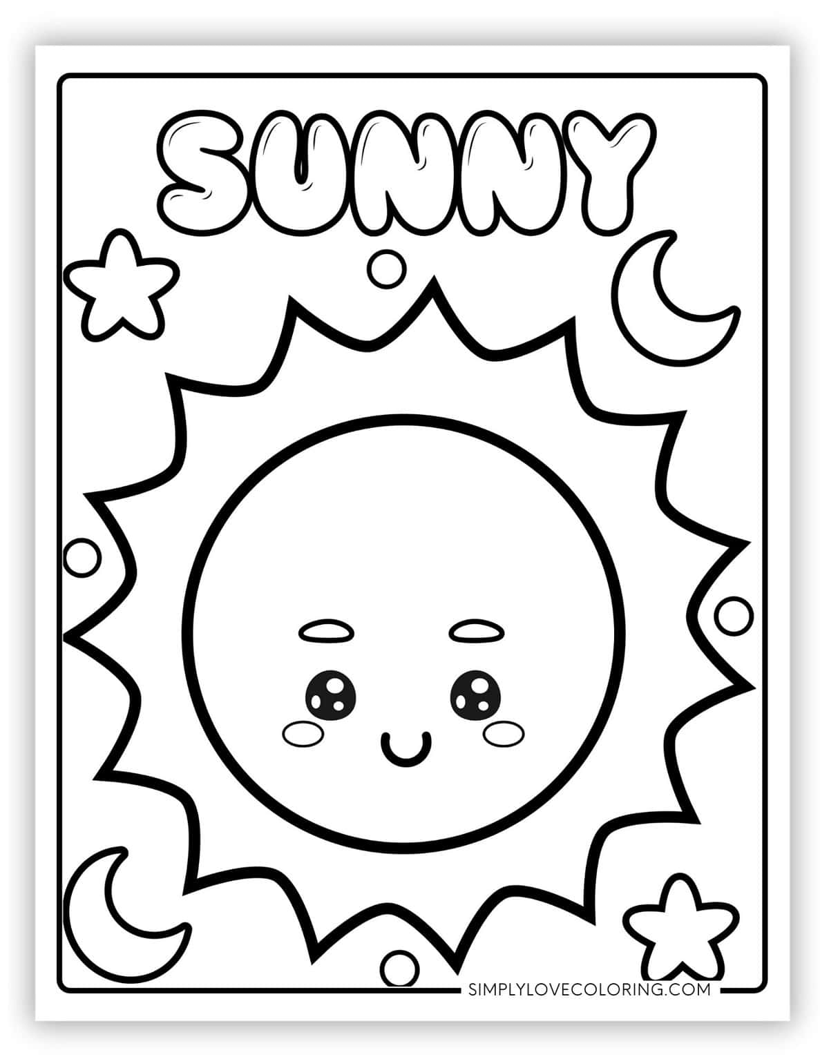 25 Weather Coloring Pages (Free PDF Printables) - Simply Love Coloring