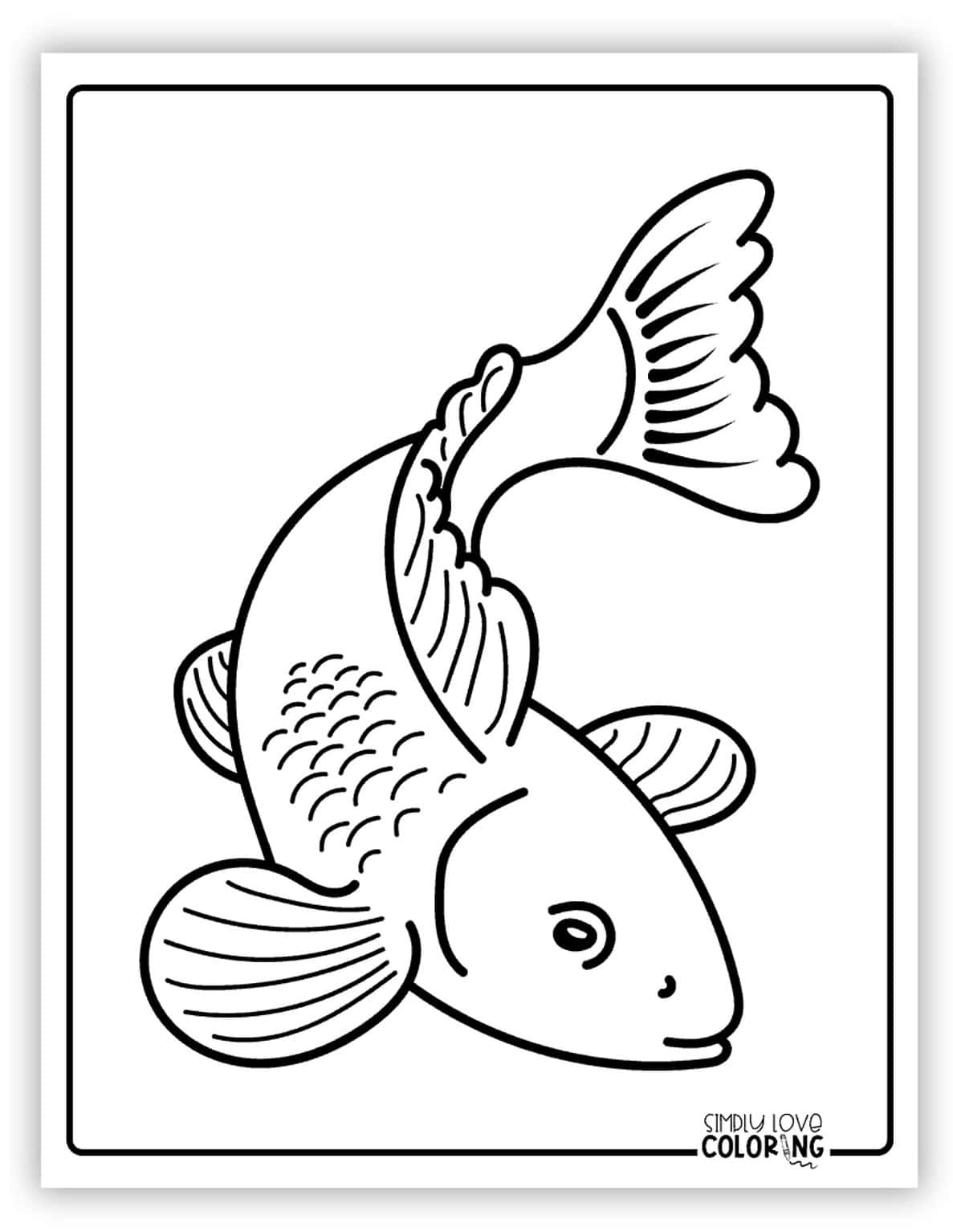 37 Goldfish Coloring Pages (Free PDF Printables) - Simply Love Coloring