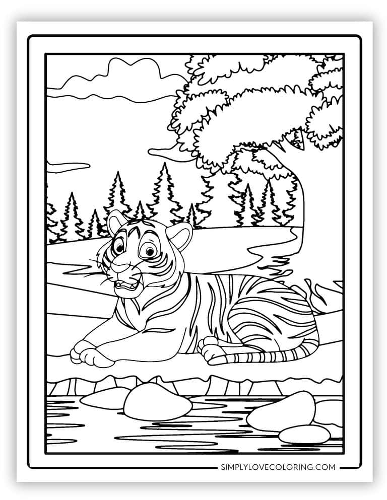19 Tiger Coloring Pages (Free PDF Printables) - Simply Love Coloring