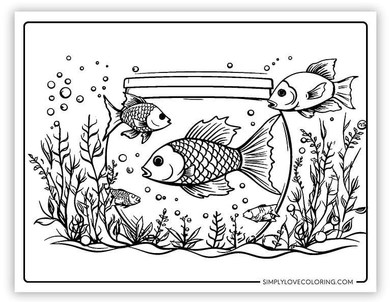 37 Goldfish Coloring Pages (Free PDF Printables) - Simply Love Coloring