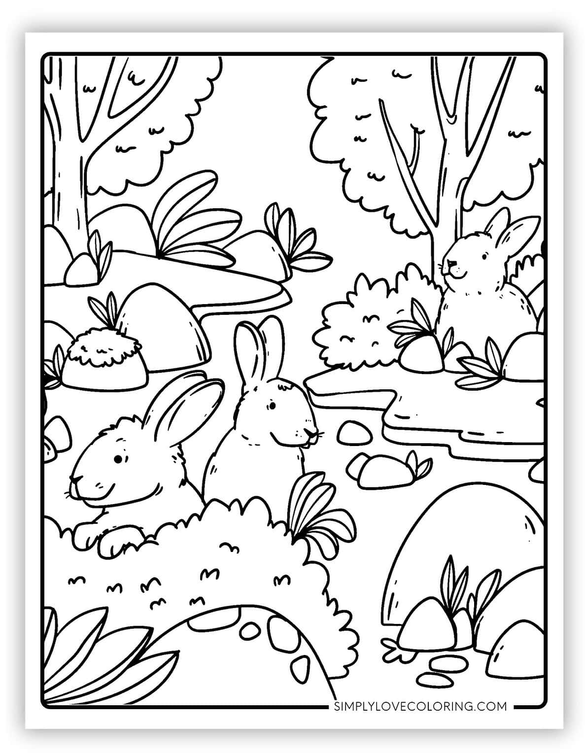 57 Cute Rabbit Coloring Pages (Free PDF Printables) - Simply Love Coloring