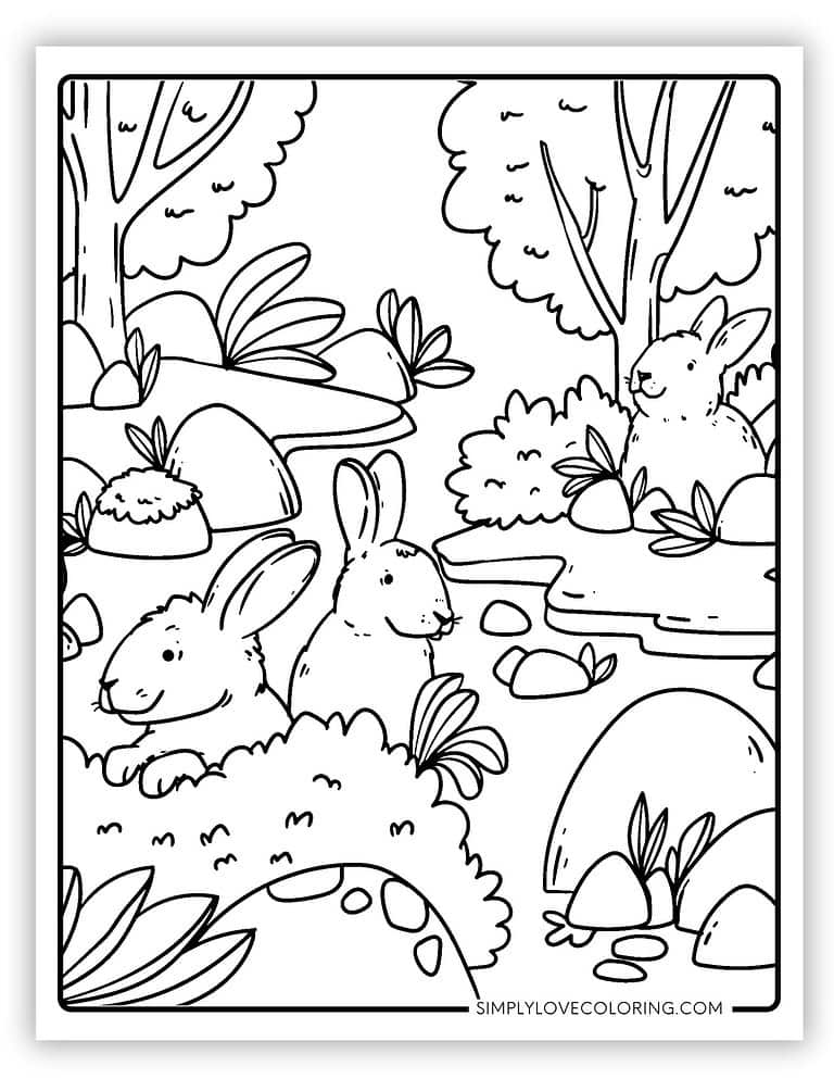 57 Cute Rabbit Coloring Pages (Free PDF Printables) - Simply Love Coloring