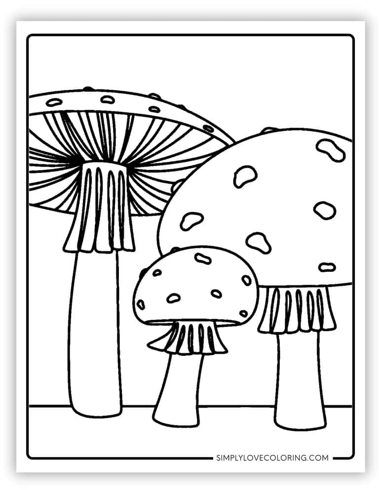 37 Mushroom Coloring Pages (Free PDF Printables) - Simply Love Coloring
