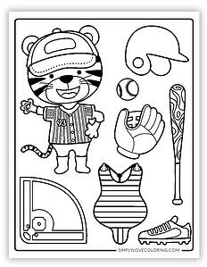 29 Baseball Coloring Pages (Free PDF Printables) - Simply Love Coloring