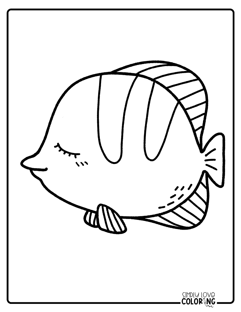 34 Interesting Fish Coloring Pages (Free PDF Printables) - Simply Love ...