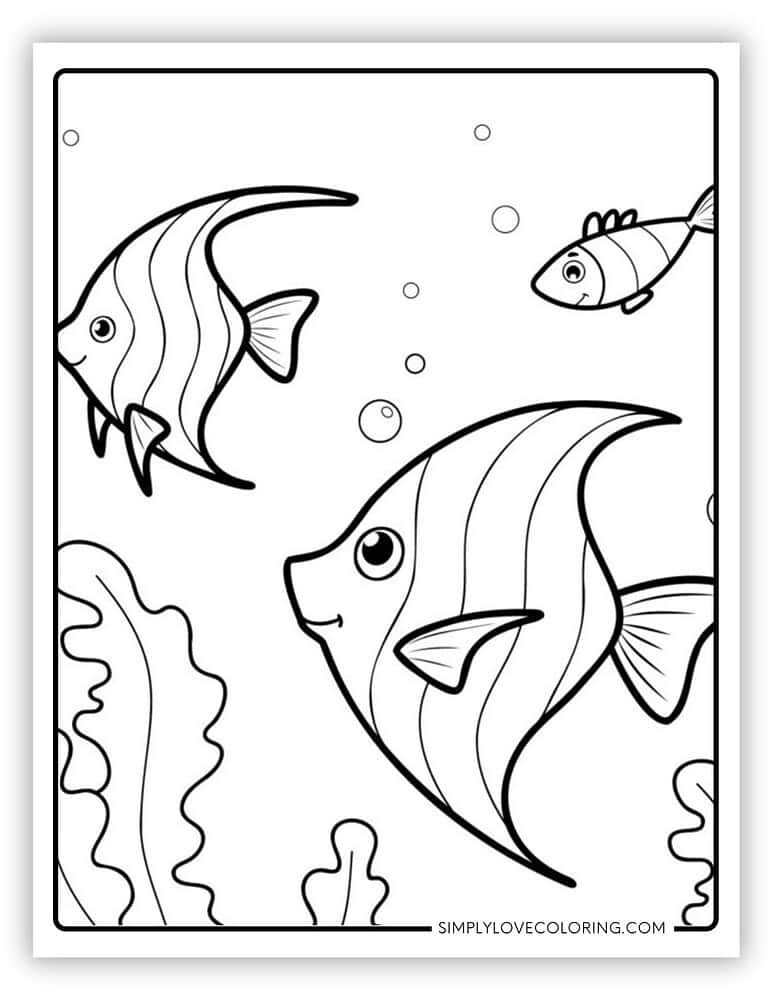 34 Interesting Fish Coloring Pages (Free PDF Printables) - Simply Love ...
