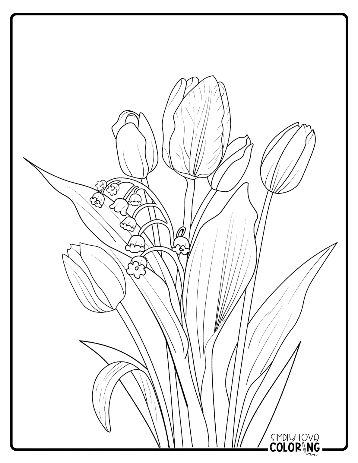39 Beautiful Flower Coloring Pages (Free PDF Printables) - Simply Love ...