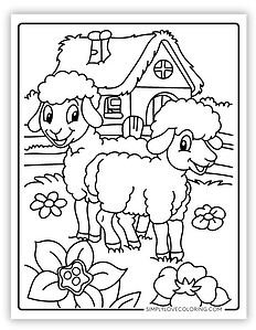 42 Lamb Coloring Pages (Free PDF Printables) - Simply Love Coloring