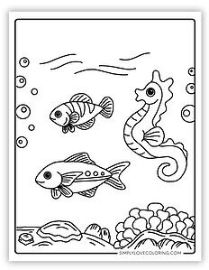 34 Interesting Fish Coloring Pages (Free PDF Printables) - Simply Love ...
