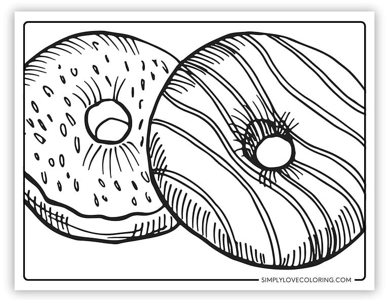 29 Donut Coloring Pages (Free PDF Printables) - Simply Love Coloring