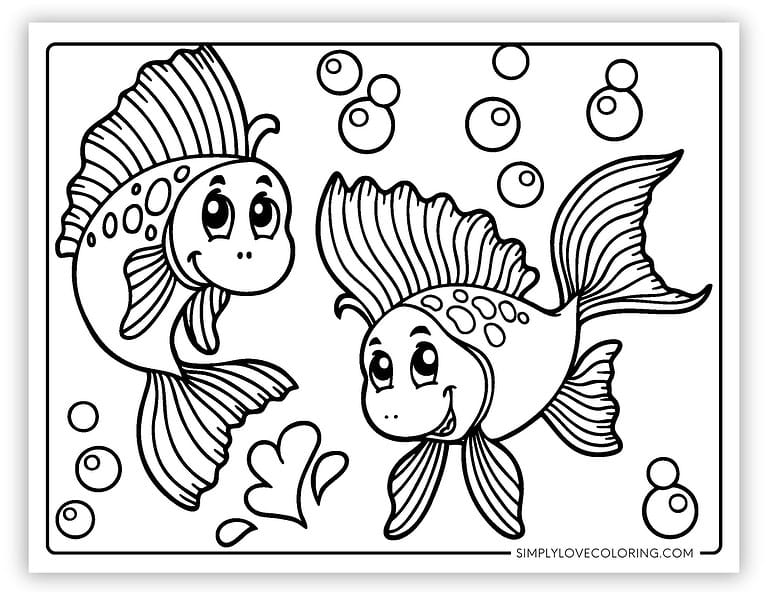 37 Goldfish Coloring Pages (Free PDF Printables) - Simply Love Coloring