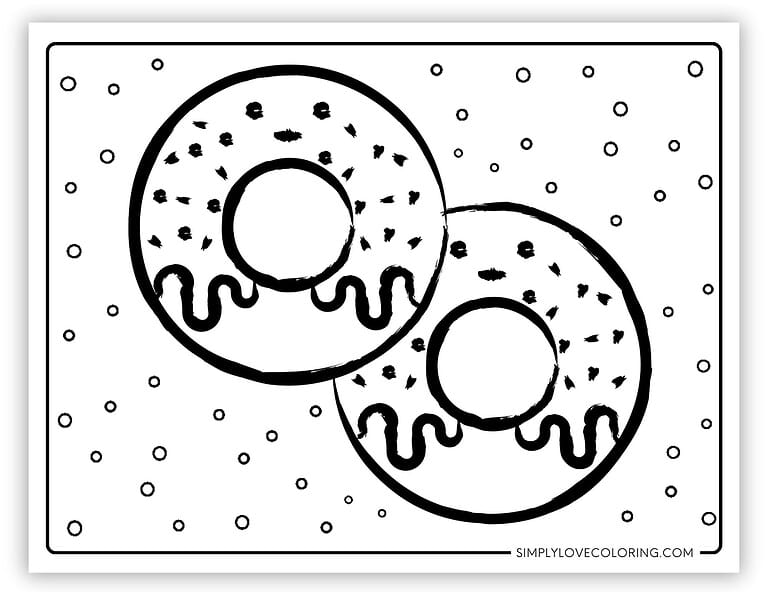 29 Donut Coloring Pages (Free PDF Printables) - Simply Love Coloring