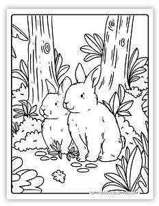 57 Cute Rabbit Coloring Pages (Free PDF Printables) - Simply Love Coloring