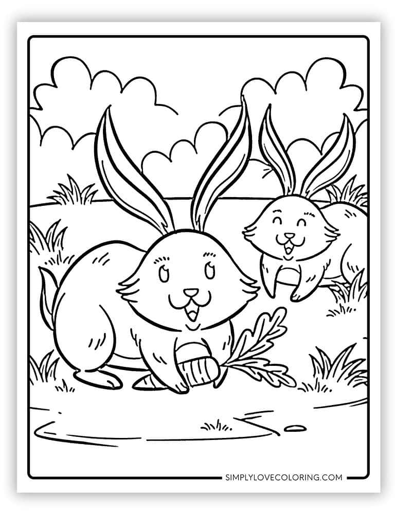 57 Cute Rabbit Coloring Pages (Free PDF Printables) - Simply Love Coloring