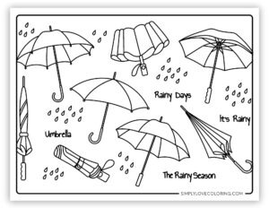 35 Rain Coloring Pages (Free PDF Printables) - Simply Love Coloring