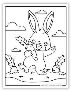57 Cute Rabbit Coloring Pages (Free PDF Printables) - Simply Love Coloring