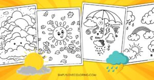 25 Weather Coloring Pages (Free PDF Printables) - Simply Love Coloring