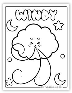 25 Weather Coloring Pages (Free PDF Printables) - Simply Love Coloring