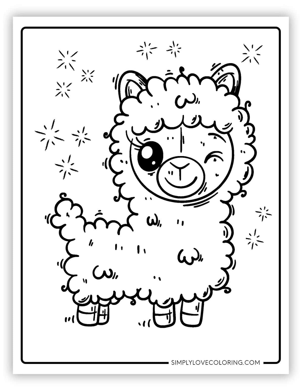 42 Lamb Coloring Pages (Free PDF Printables) - Simply Love Coloring