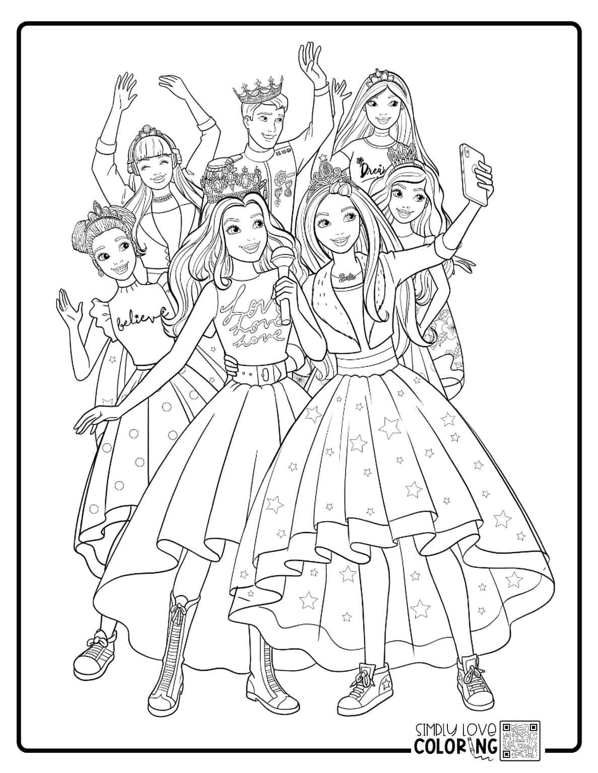 124 Barbie Coloring Pages (Free PDF Printables) - Simply Love Coloring