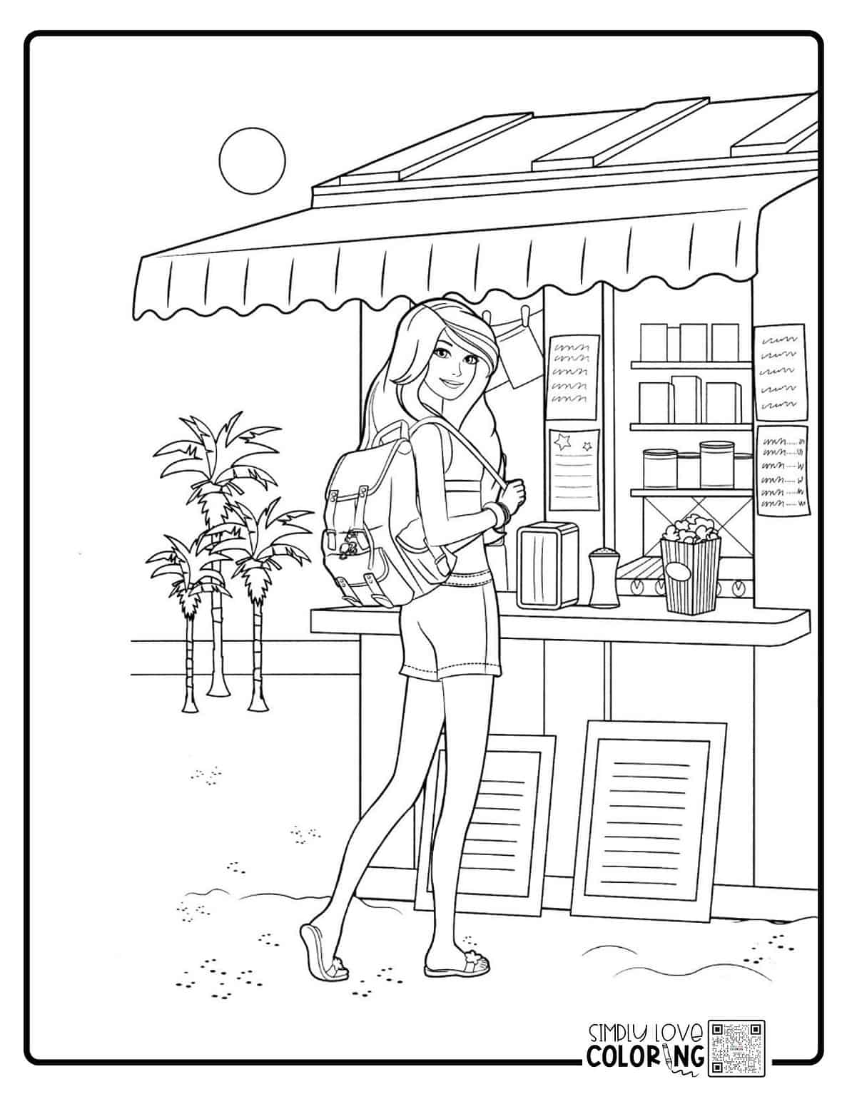 Barbie Coloring Pages (Free PDF Printables) - Simply Love Coloring