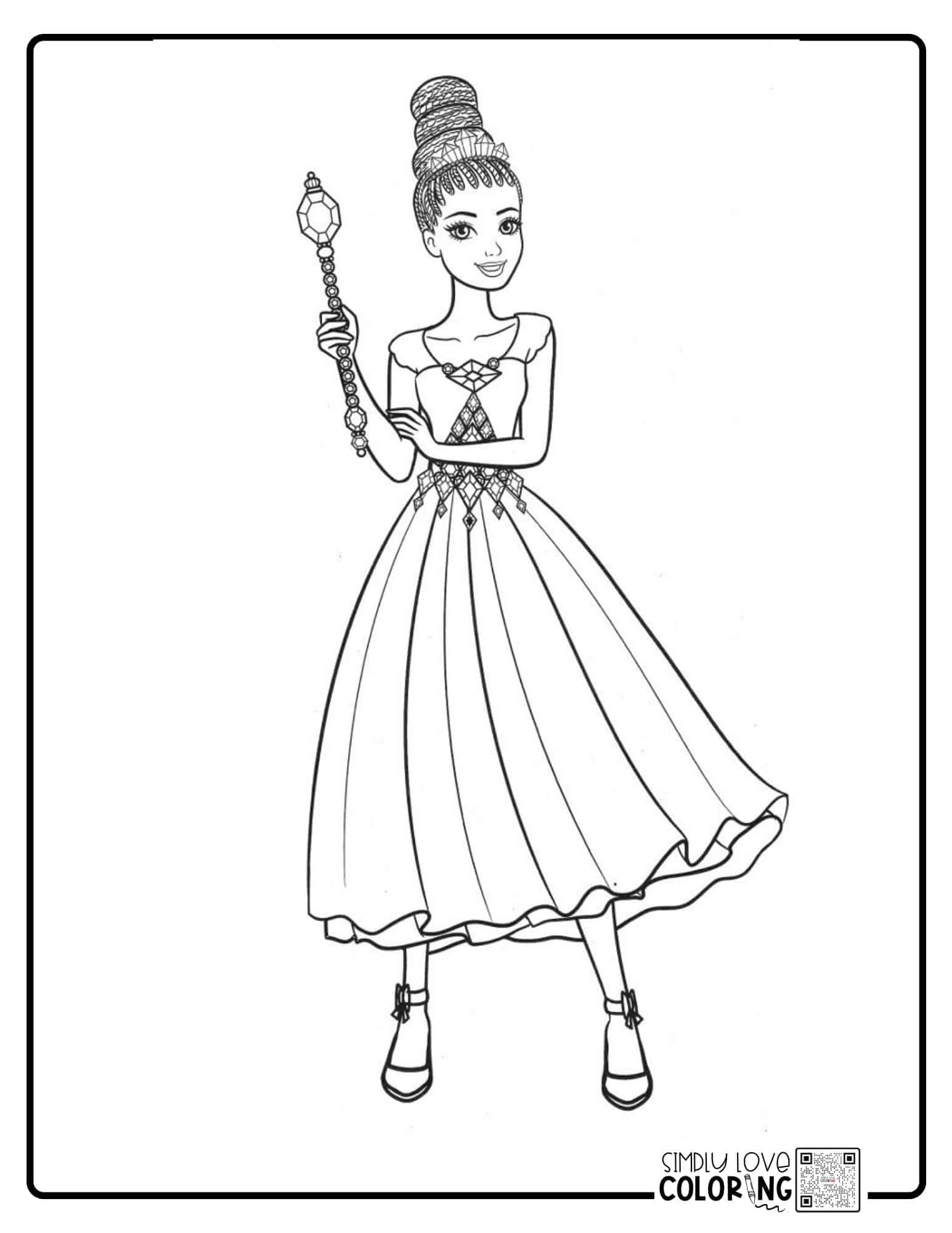 Free Barbie Coloring Pages - Simply Love Coloring