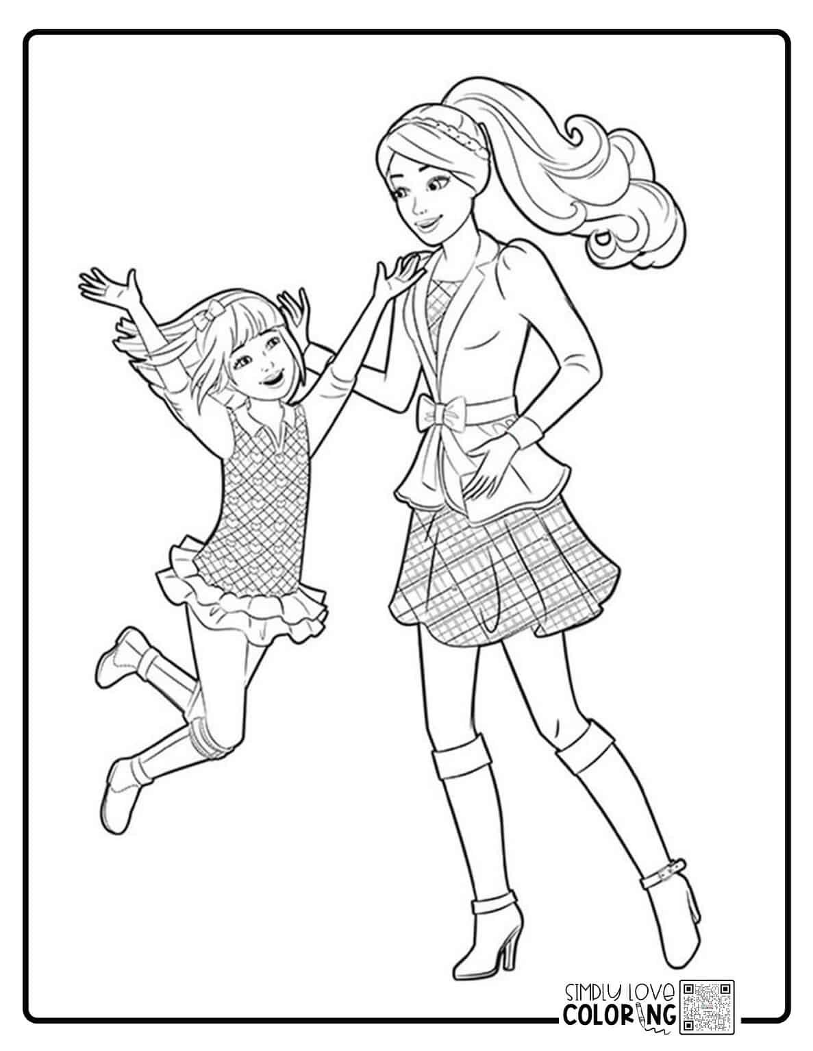124 Barbie Coloring Pages (Free PDF Printables) - Simply Love Coloring