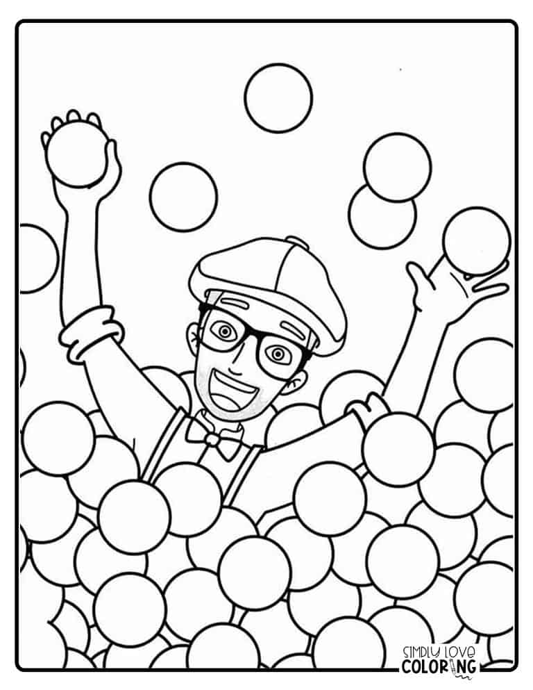 Blippi Coloring Pages (Free PDF Printables) - Simply Love Coloring