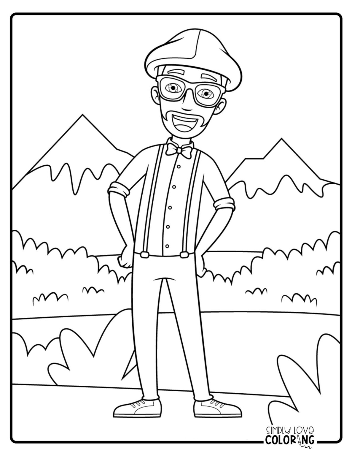 Blippi Coloring Pages (Free PDF Printables) - Simply Love Coloring