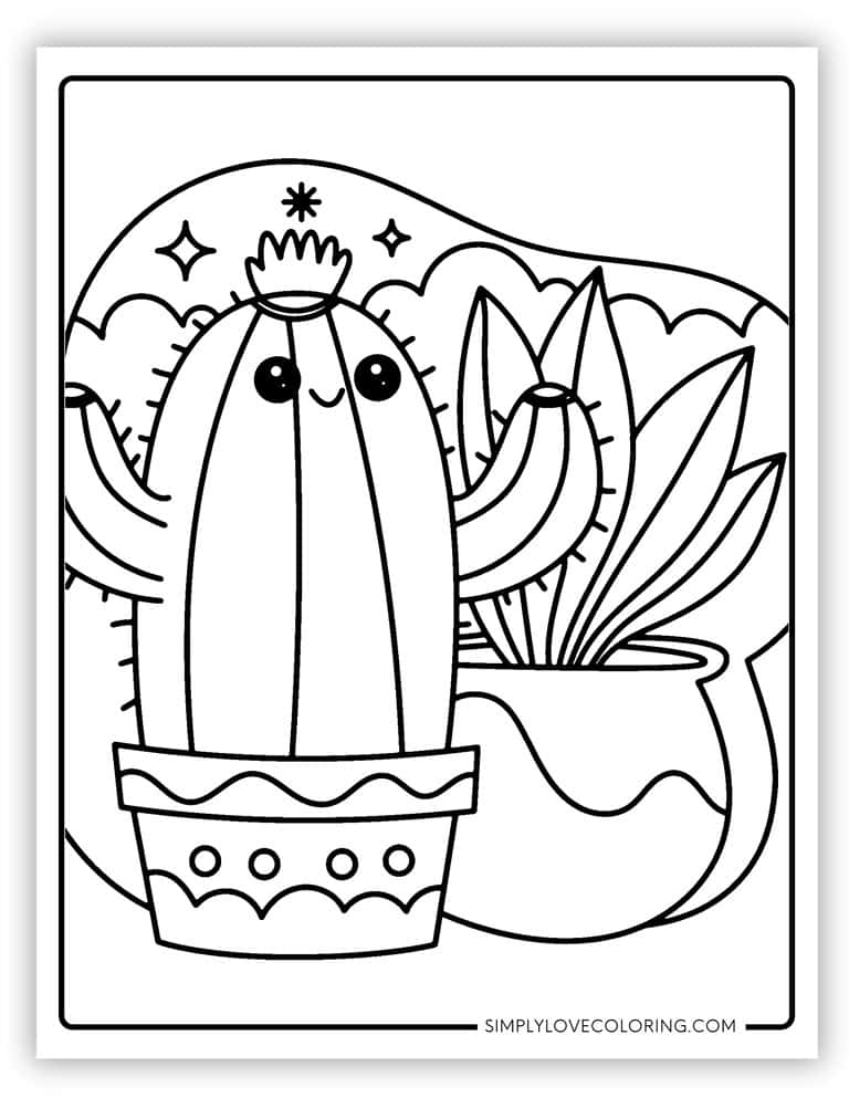 27 Cactus Coloring Pages (Free PDF Printables) - Simply Love Coloring