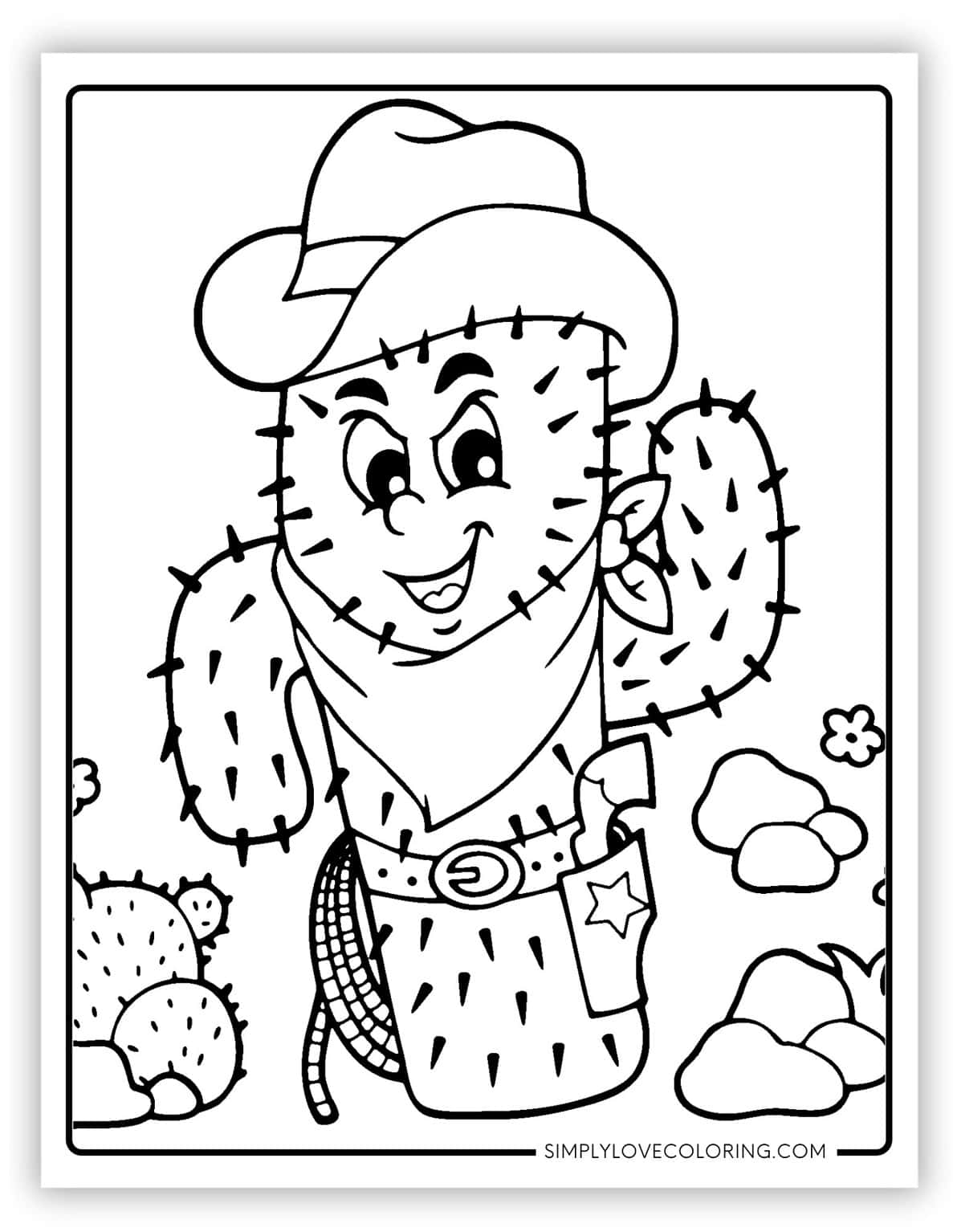 27 Cactus Coloring Pages (Free PDF Printables) - Simply Love Coloring