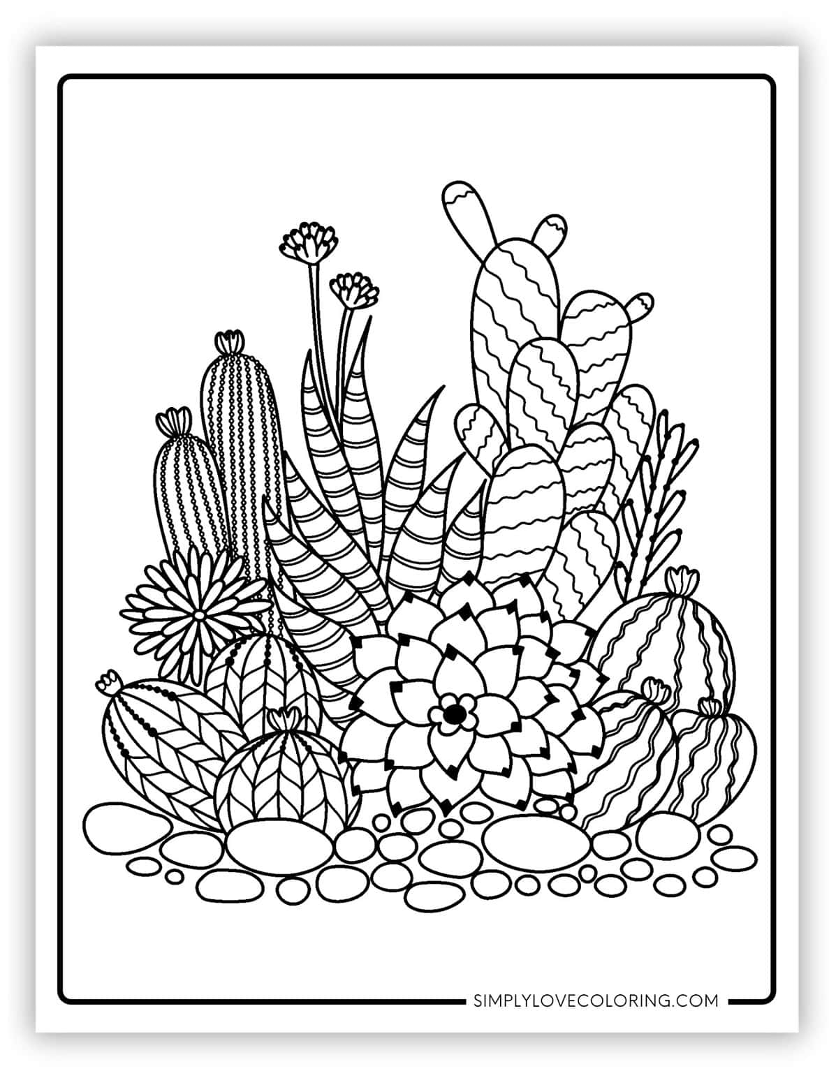 27 Cactus Coloring Pages (Free PDF Printables) - Simply Love Coloring
