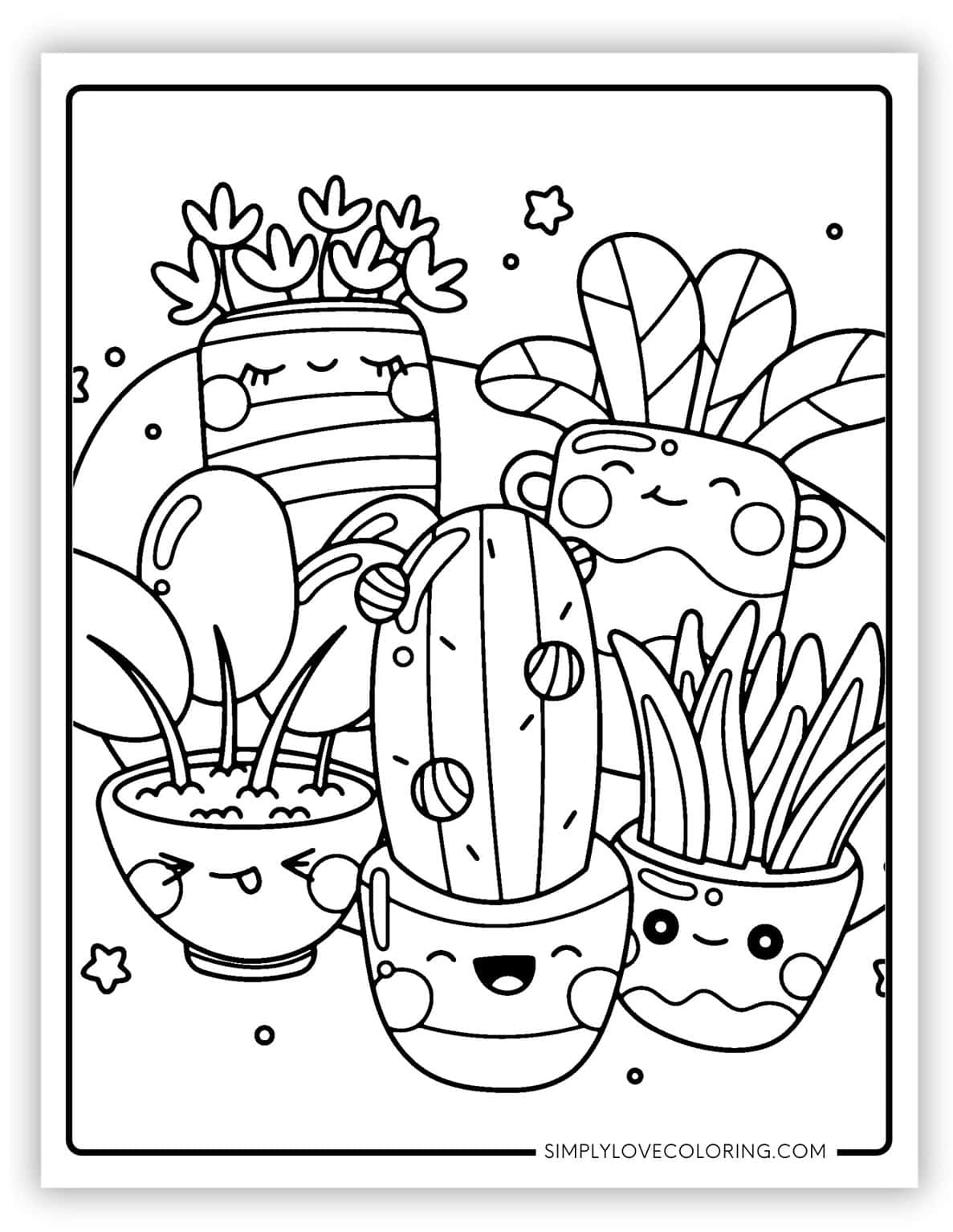 27 Cactus Coloring Pages (Free PDF Printables) - Simply Love Coloring