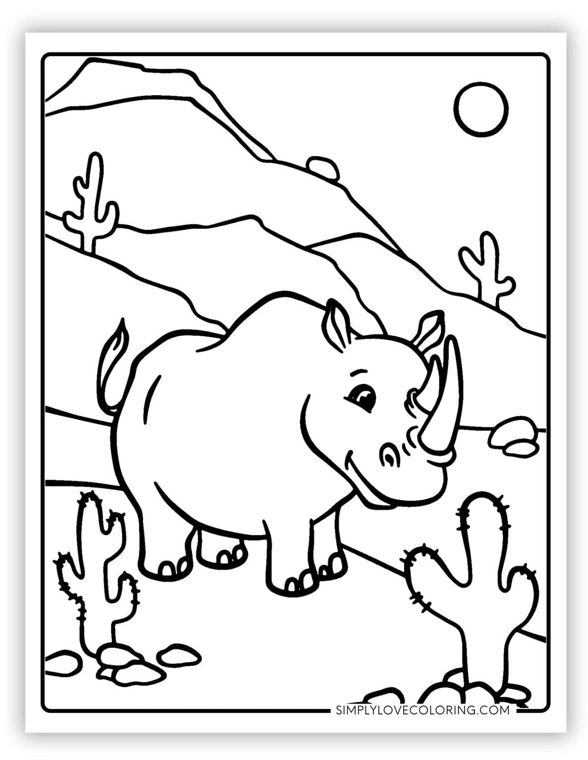 27 Cactus Coloring Pages (Free PDF Printables) - Simply Love Coloring
